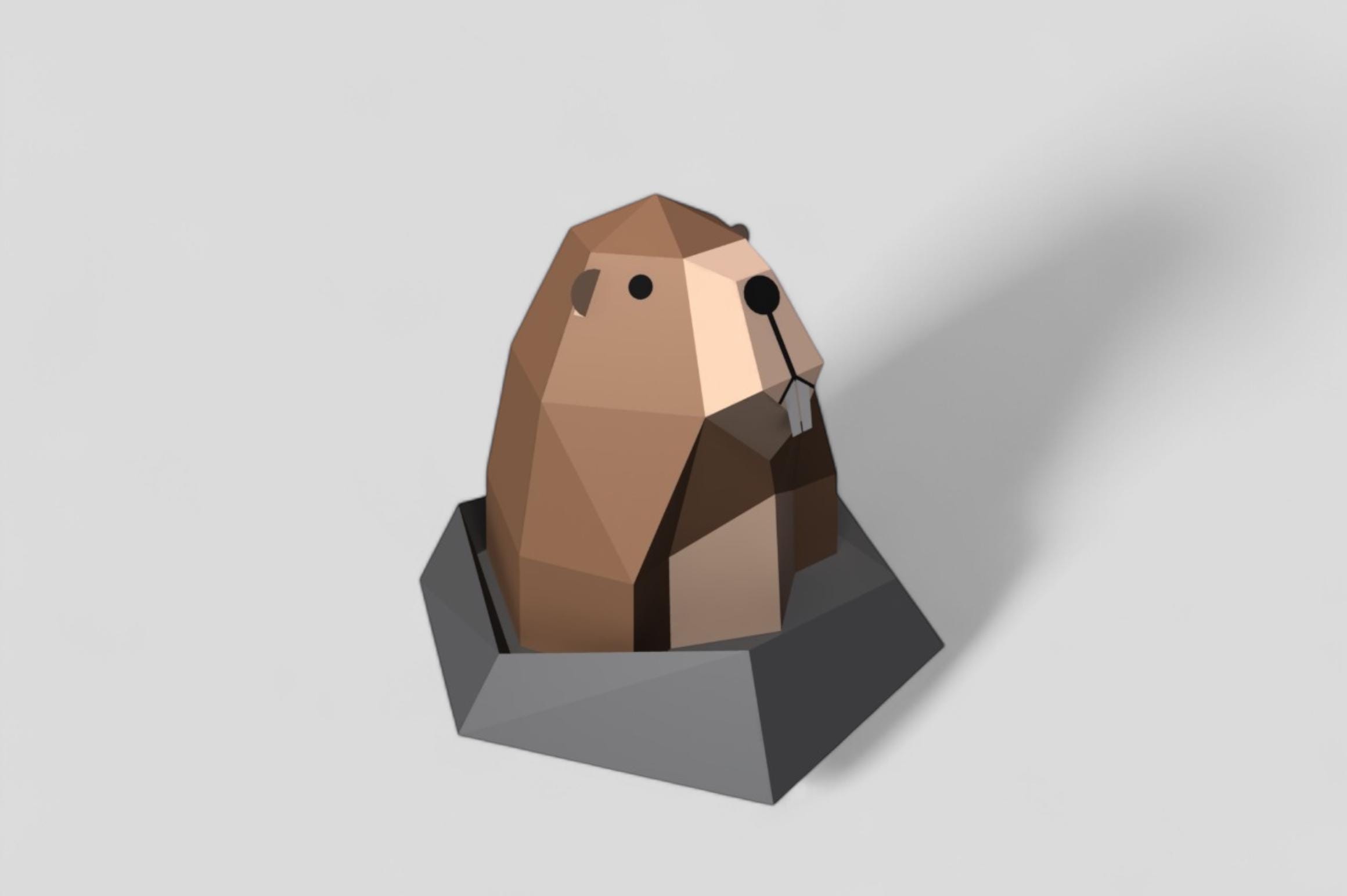 DIY Groundhog Day Png, Groundhog Day Gifts, Papercraft Groundhog ...