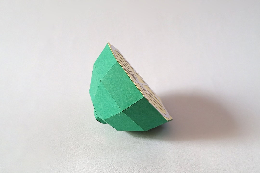 DIY Papercraft Lime,low Poly Lemon,3d Papercraft Lime,citrus Fruit ...
