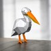 DIY Papercraft Pelican Sculpture, Lowpoly Bird (digital Files) - Etsy