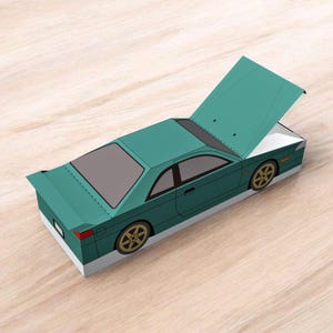 DIY Papercraft Muscle Car Favor Box (PDF Pattern) - Etsy