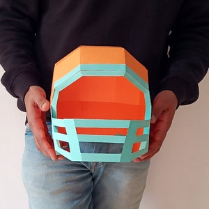 Football Helmet Papercraft,cricket Helmet,sports Helmet,party Helmet ...