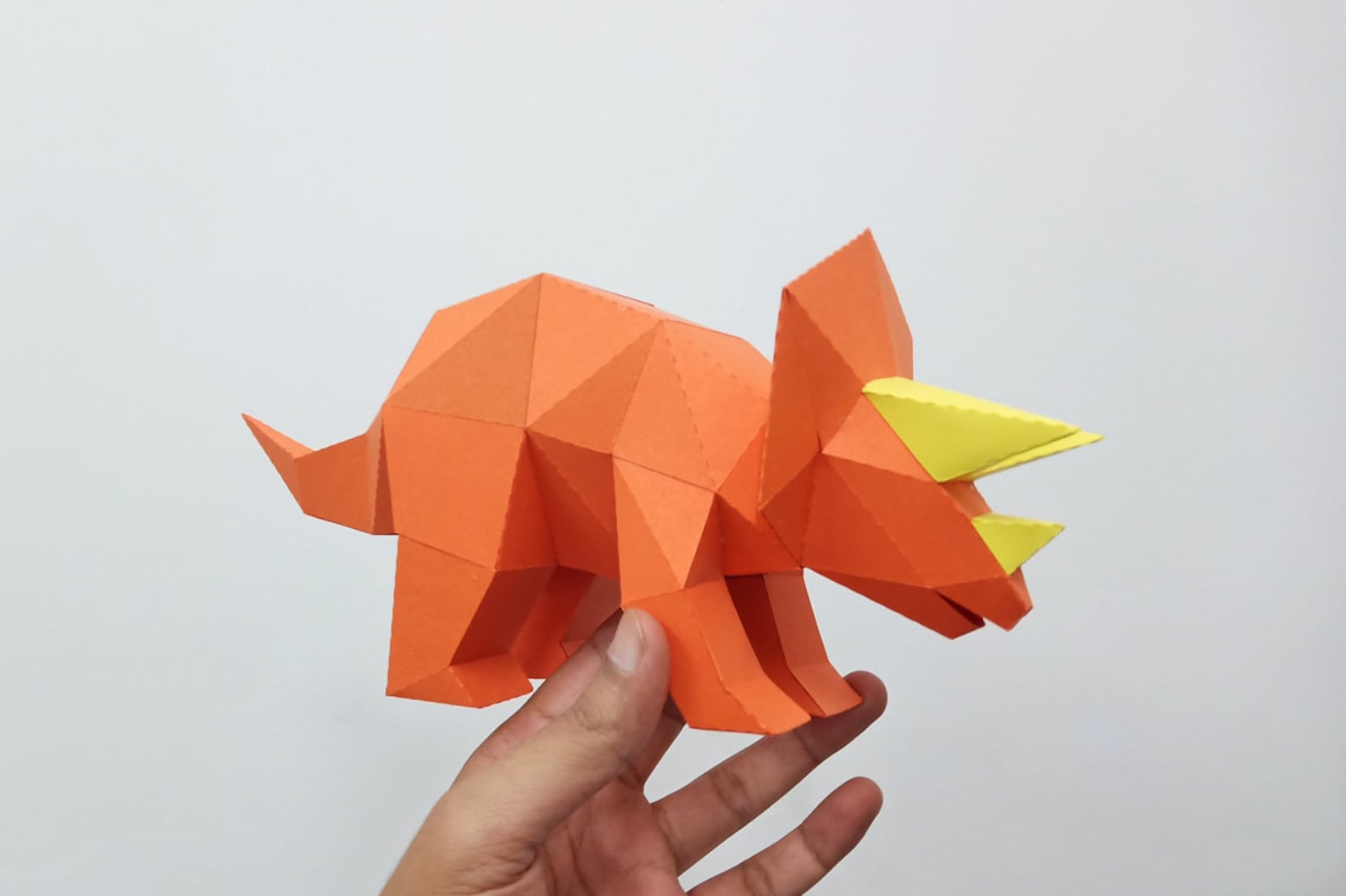 DIY Papercraft Triceratops Sculpturepapercraft Dinosaur | Etsy