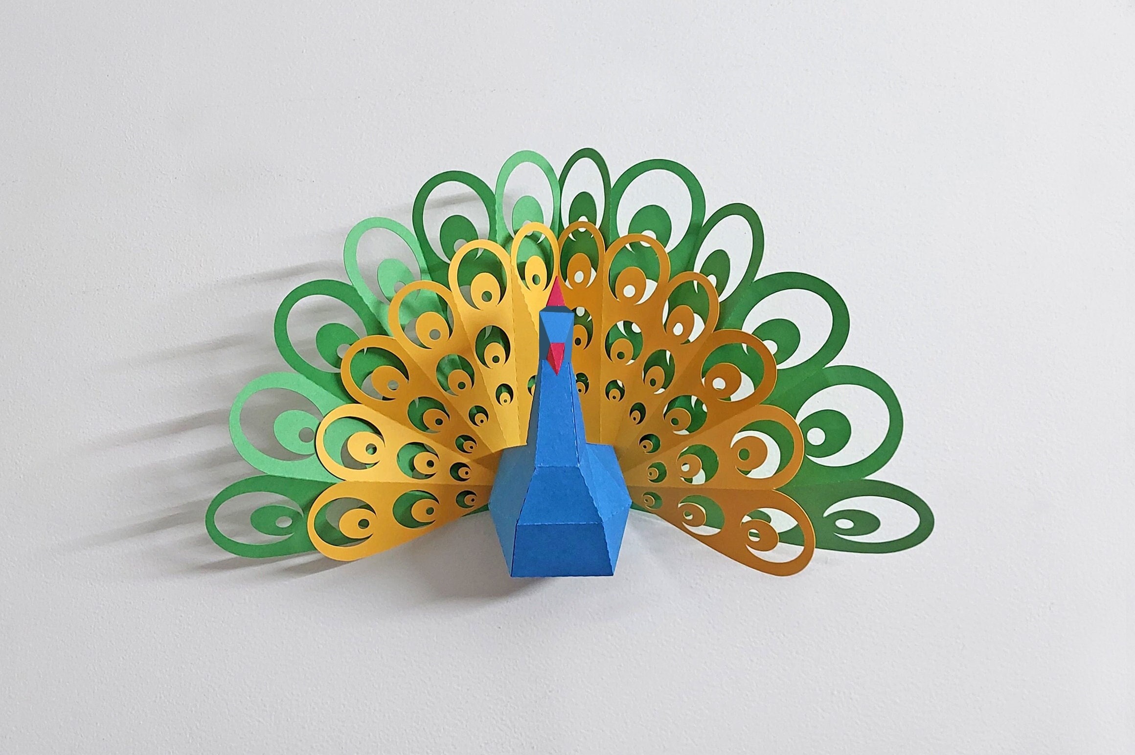 Peacock 3d Papercraft Papercraft 3d Origami Peacock Tutorial