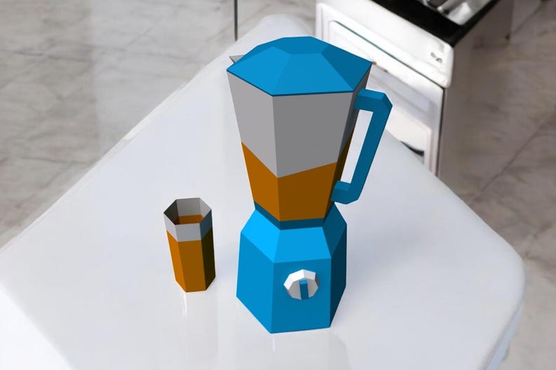 DIY Papercraft Juicer Machine, Printable Model (digital Files) - Etsy