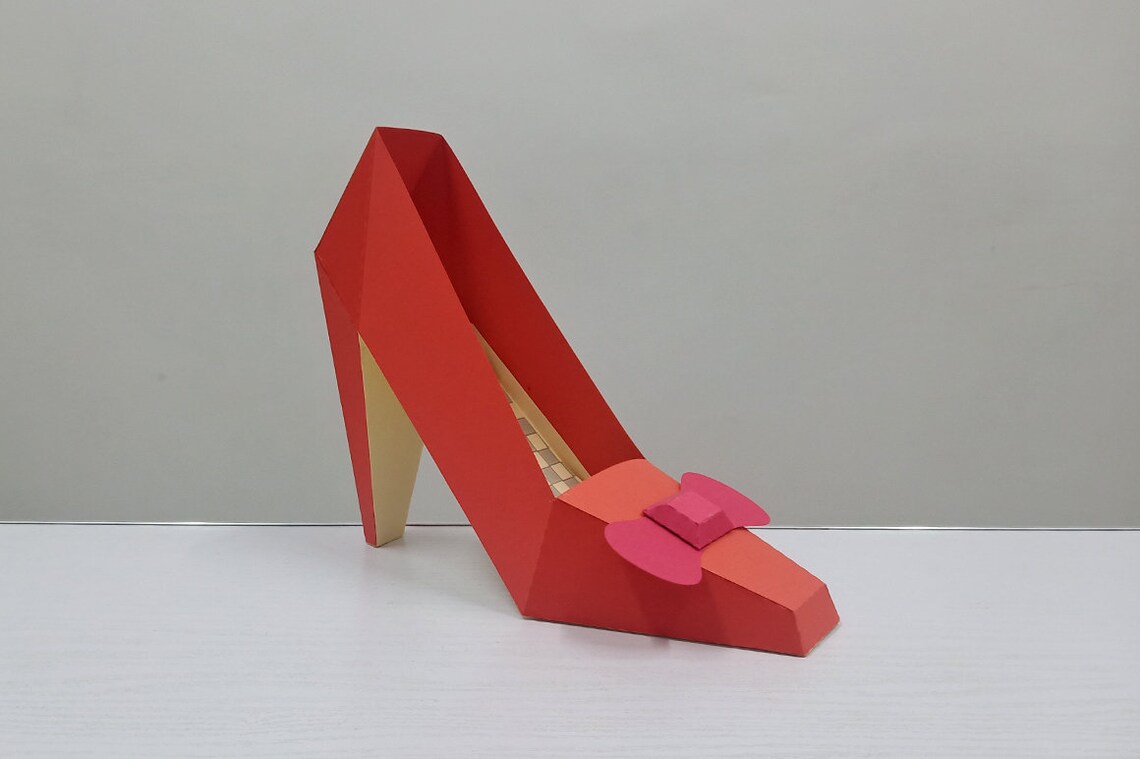 DIY Papercraft Ruby Slipperspapercraft Shoehigh Heel Belly | Etsy Canada