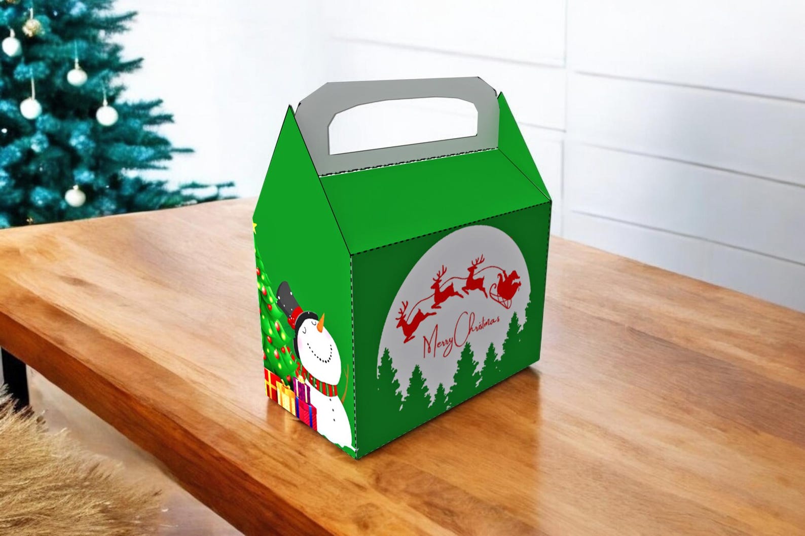 Papercraft Christmas Favor Hut, Printable Gift Box (digital Files) - Etsy