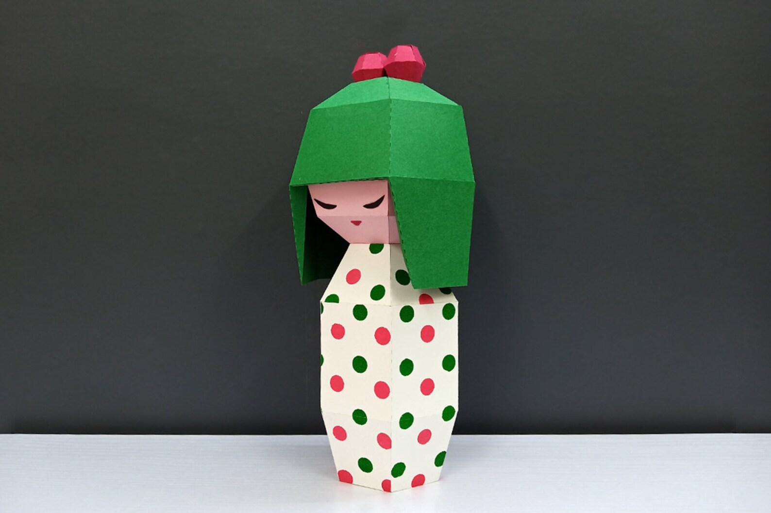 DIY Kokeshi Dollpapercraft Kokeshi Dollkokeshi Santa - Etsy