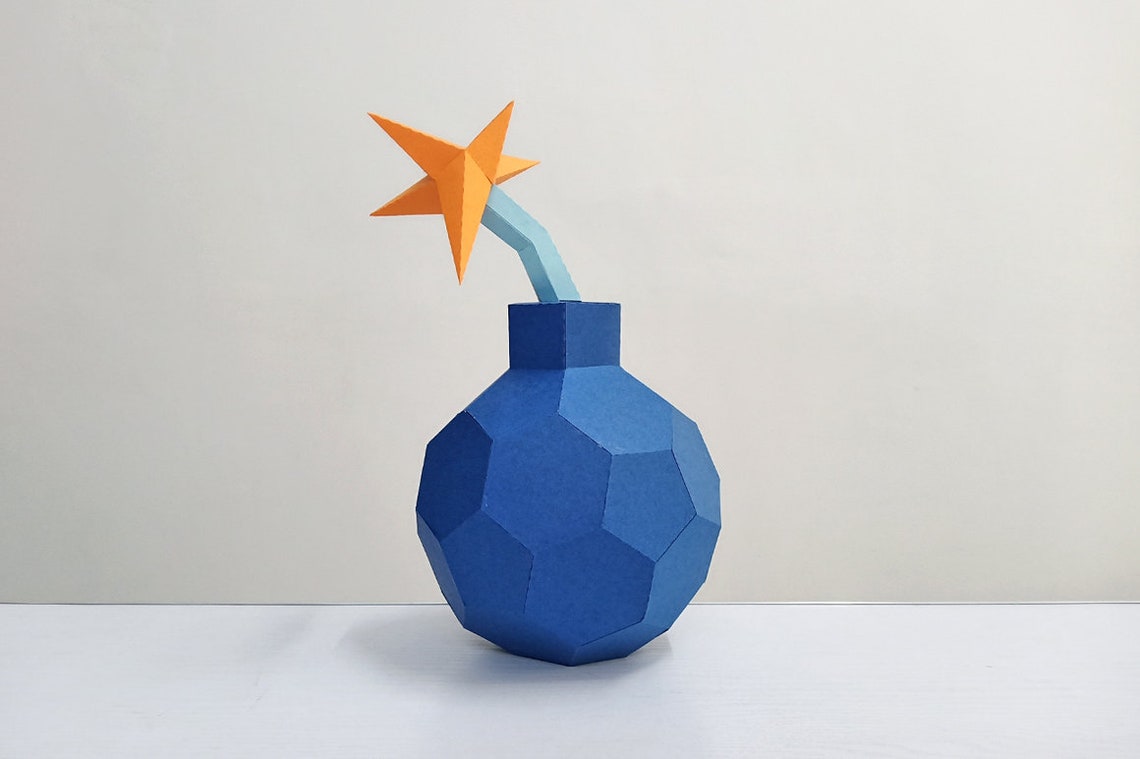 DIY Papercraft Cannon Bomb, Party Decoration (digital Files) - Etsy
