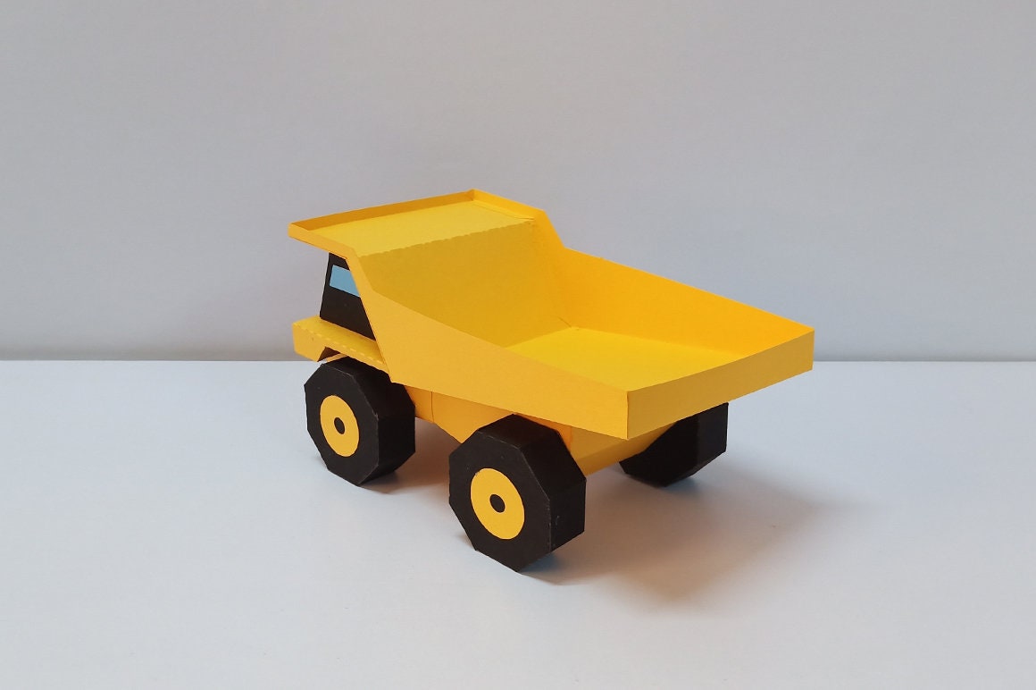 DIY Printable Dump Truckpapercraft Truckdump Truck - Etsy Canada