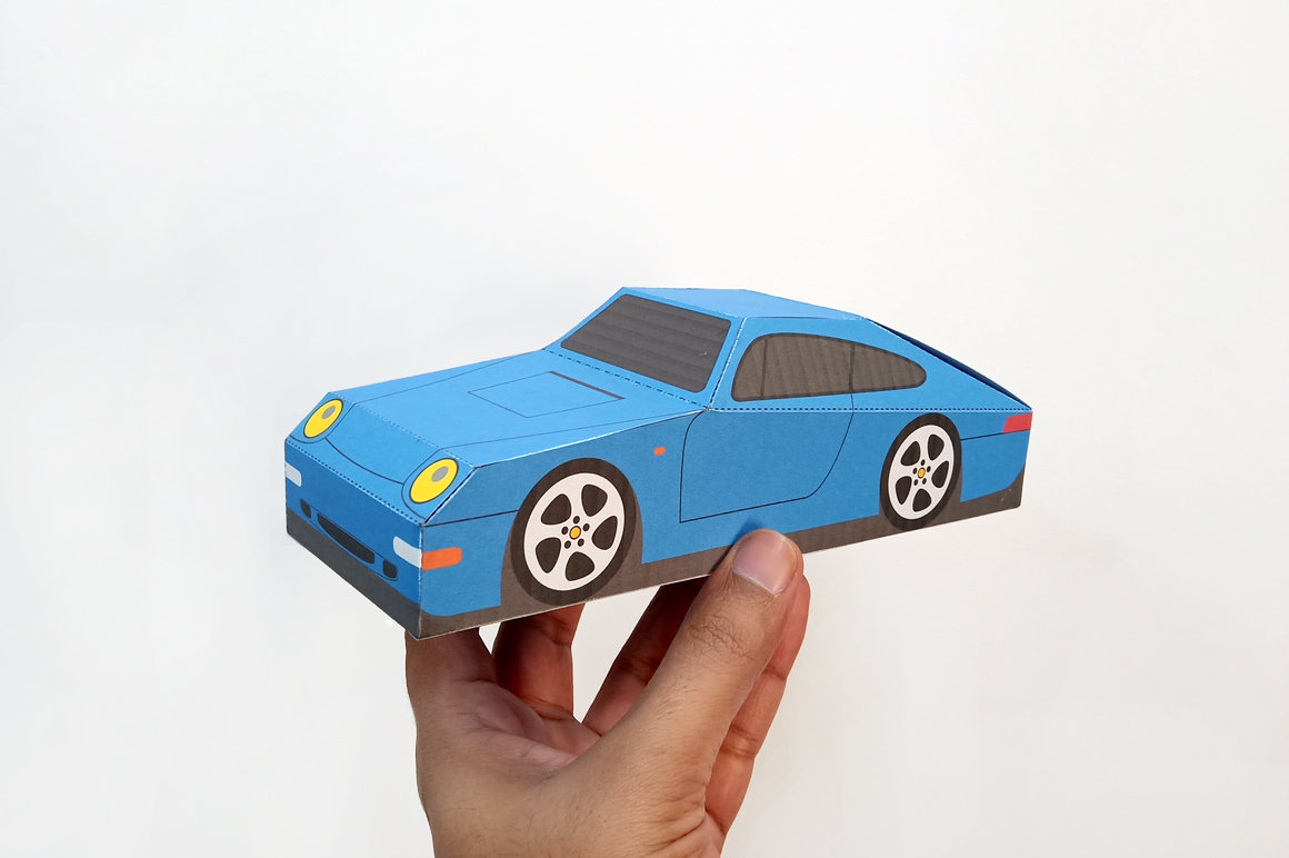 DIY Printable Car Favor,papercraft Car,porsche Carrera 911 Favor,gift ...