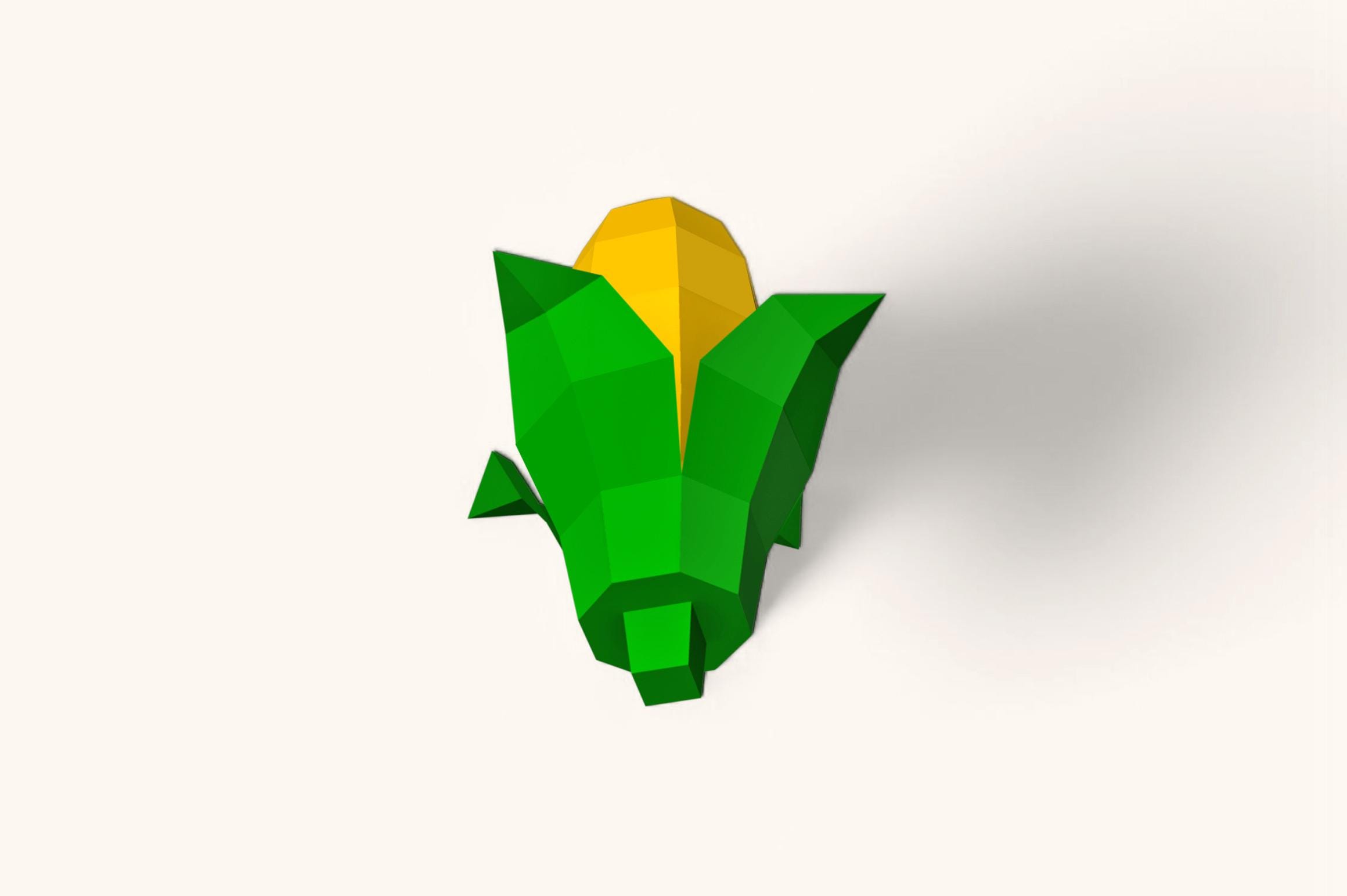 DIY Papercraft Maize Corn,papercraft Corn Favor,papercraft Maize Favor ...