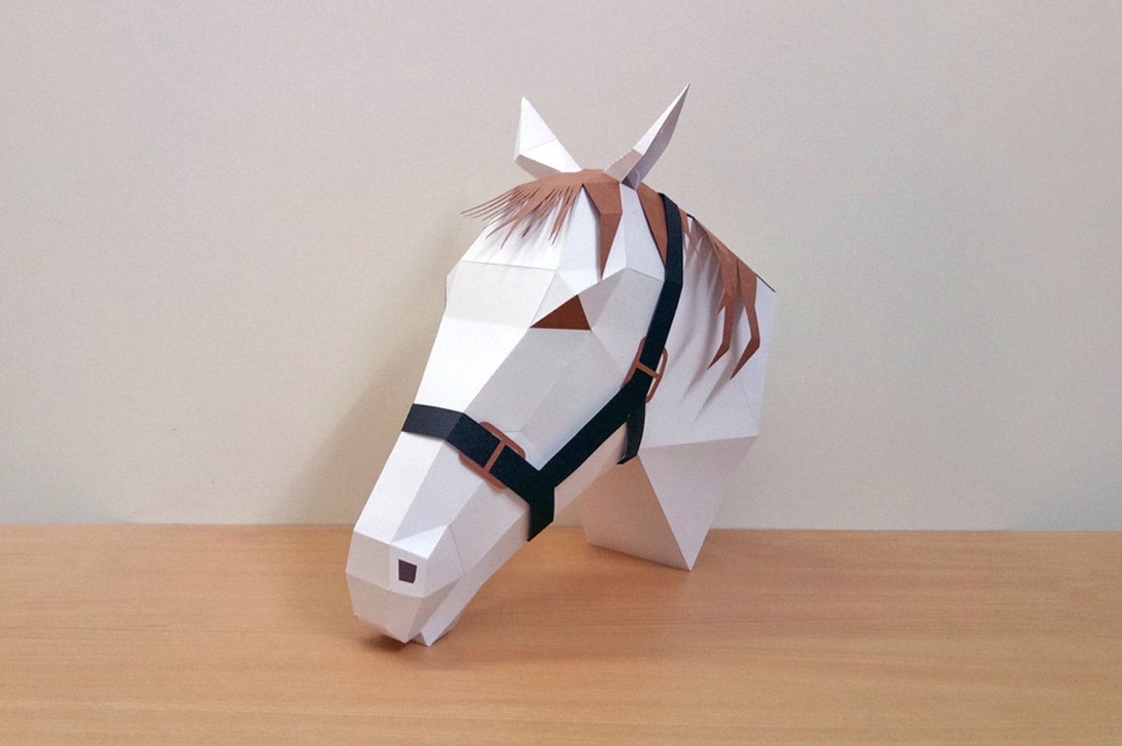 3D Papercraft Horse Trophy, Lowpoly Sculpture (PDF Pattern) - Etsy Canada