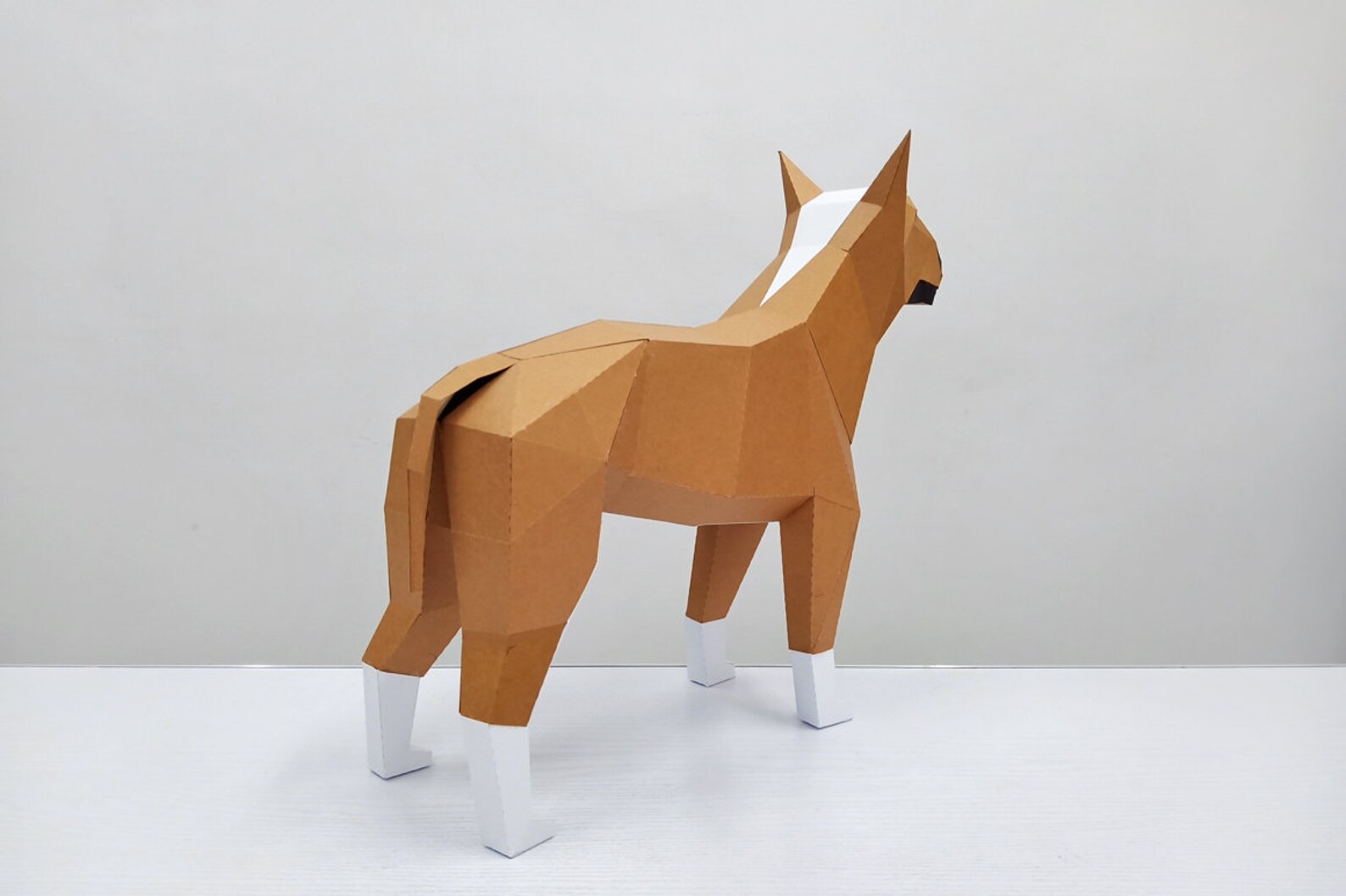 DIY Bull Terrier Papercraft Bull Terrier 3d Papercraft - Etsy