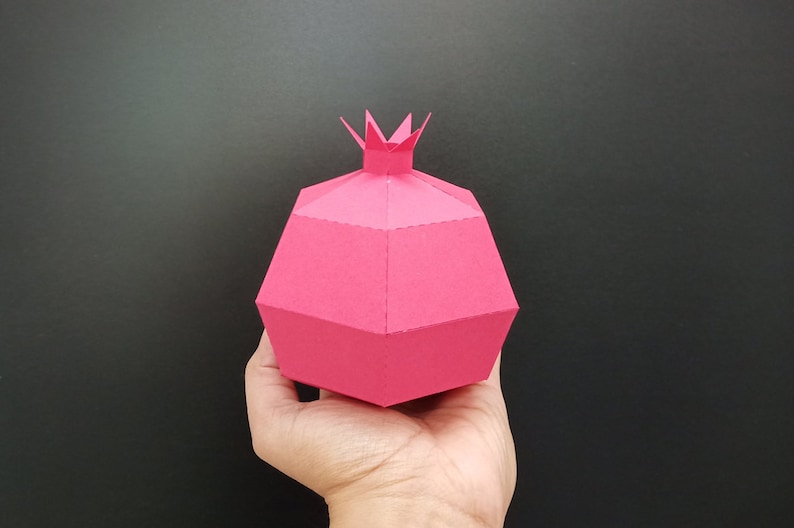DIY Papercraft Pomegranatepapercraft Fruitpaper Toyparty - Etsy