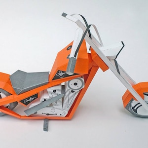 DIY American Chopper Model, Papercraft Motorcycle (PDF Pattern) - Etsy