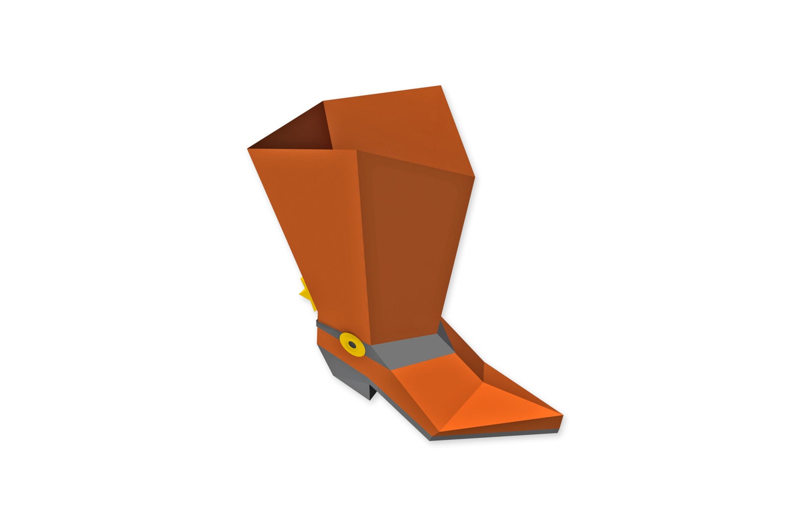 DIY Papercraft Cowgirl Boots,cowboy Boots,boots Favor,3d Shoe,paper ...