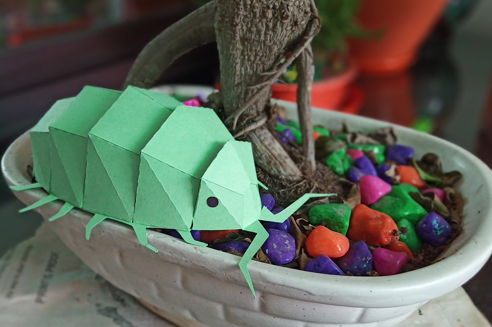 DIY Papercraft Isopod,bug Svg,papercraft Bug,papercraft Insect,low Poly ...
