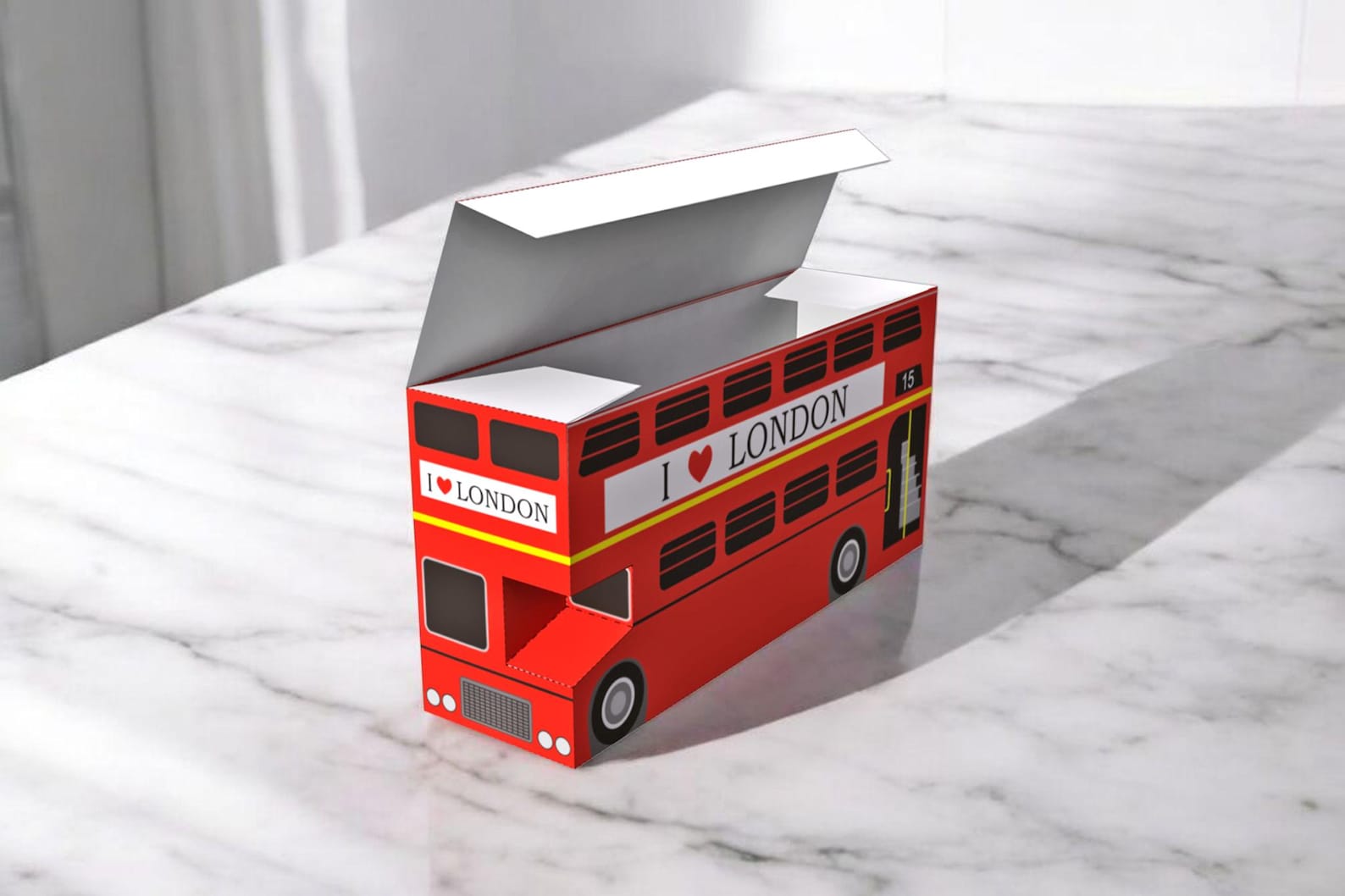 DIY London Bus Papercraft Template, Treat Box (digital Files) - Etsy