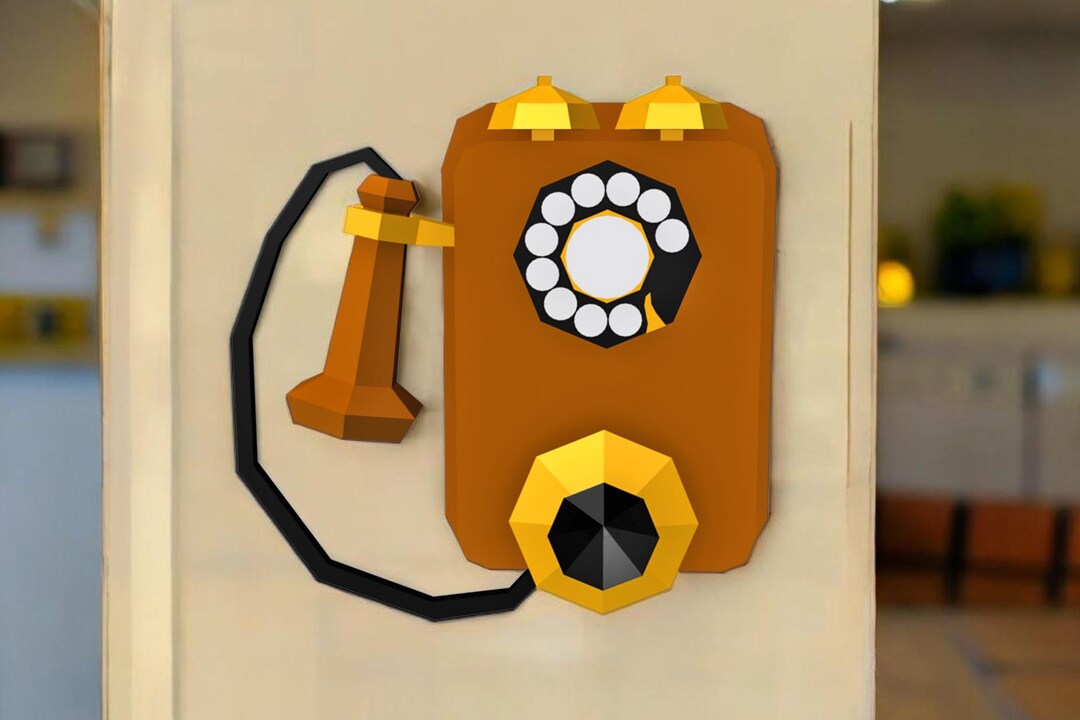 DIY Papercraft Old Style Telephone , Gifts for Grandparents, Gifts for ...