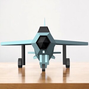 Lowpoly Fighter Jet Papercraft Model (pdf, Dxf, Eps, Png, Jpg) - Etsy
