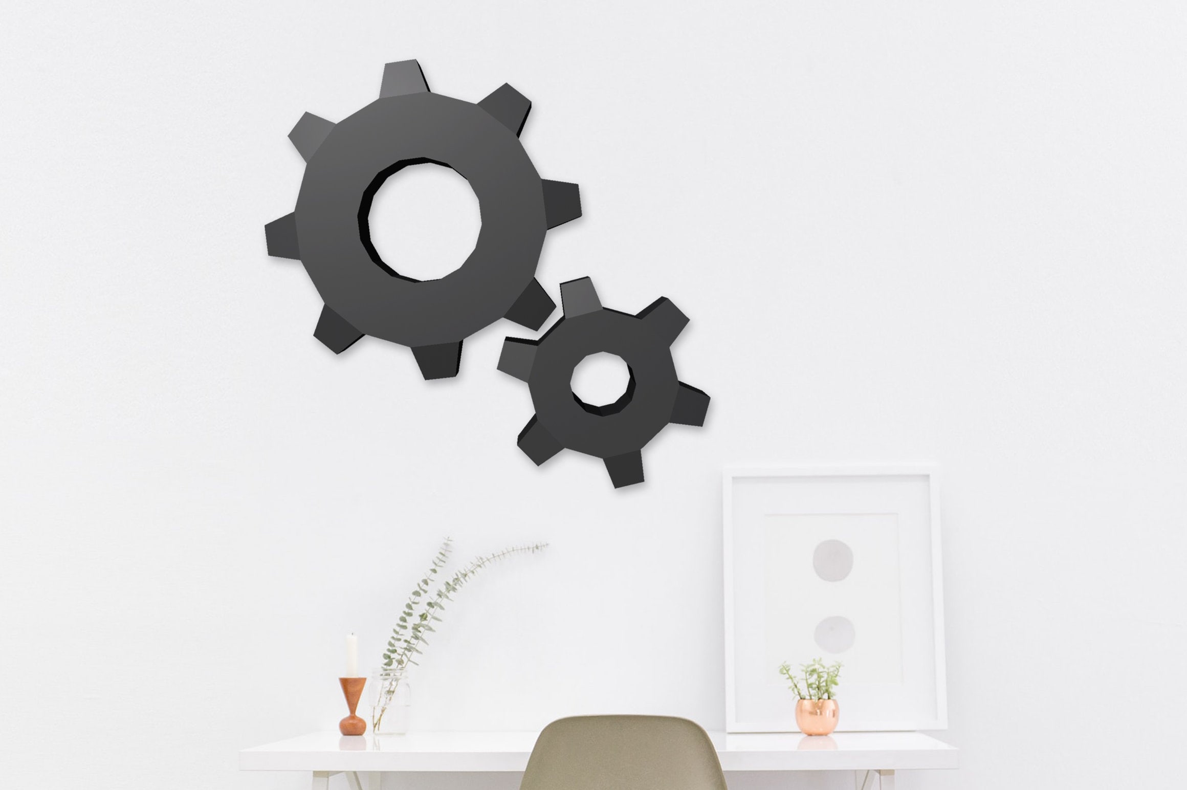 DIY Papercraft Gear Wheel Wall Art (digital Files) - Etsy