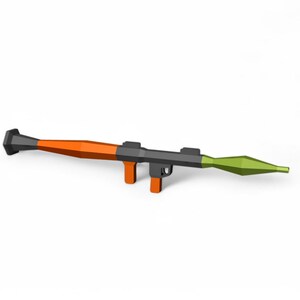 Papercraft Rocket Launcher, 3d Rocket Launcher Png, Papercraft Military ...