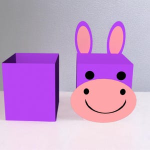 DIY Papercraft Hippo Favor Box, Lowpoly Hippo Papercraft, Hippo Gifts ...