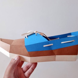 DIY Paper Craft,paper Loafer Shoe,3d Papercraft,papercraft,digital ...