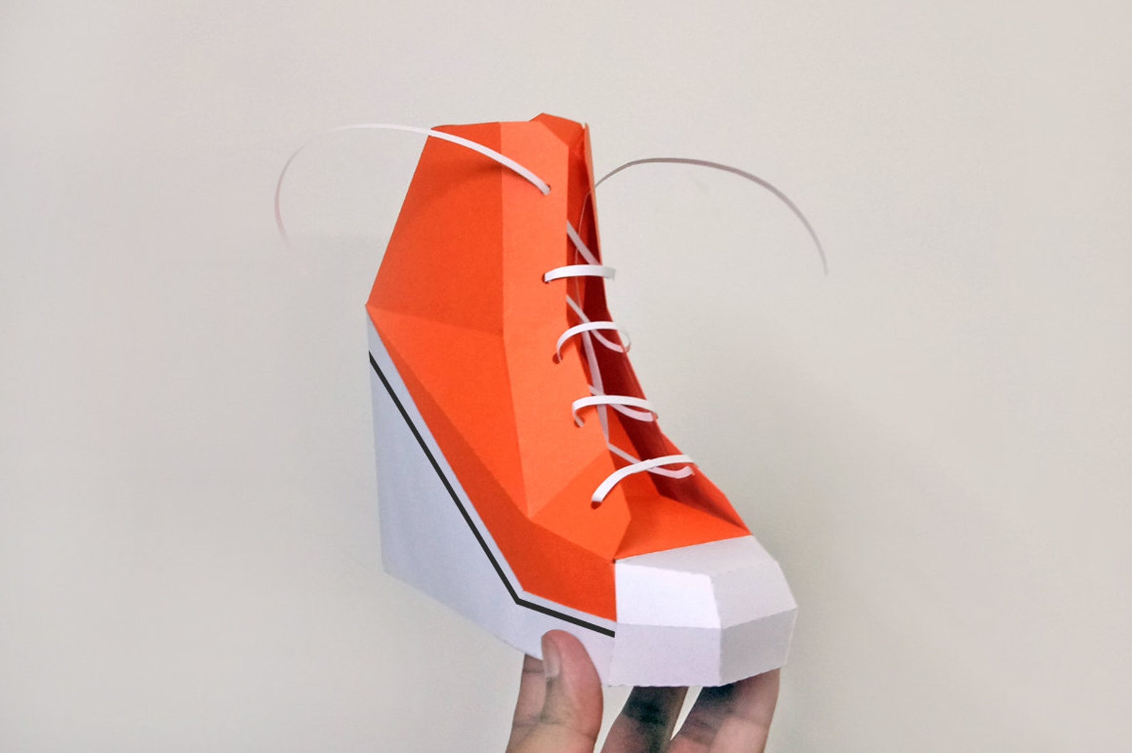 DIY Papercraftspaper Shoecanvas Shoeprintable Shoe3d Shoe - Etsy