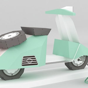 Papercraft,diy Kits,printables,digital Download,paper Toys,scooter ...
