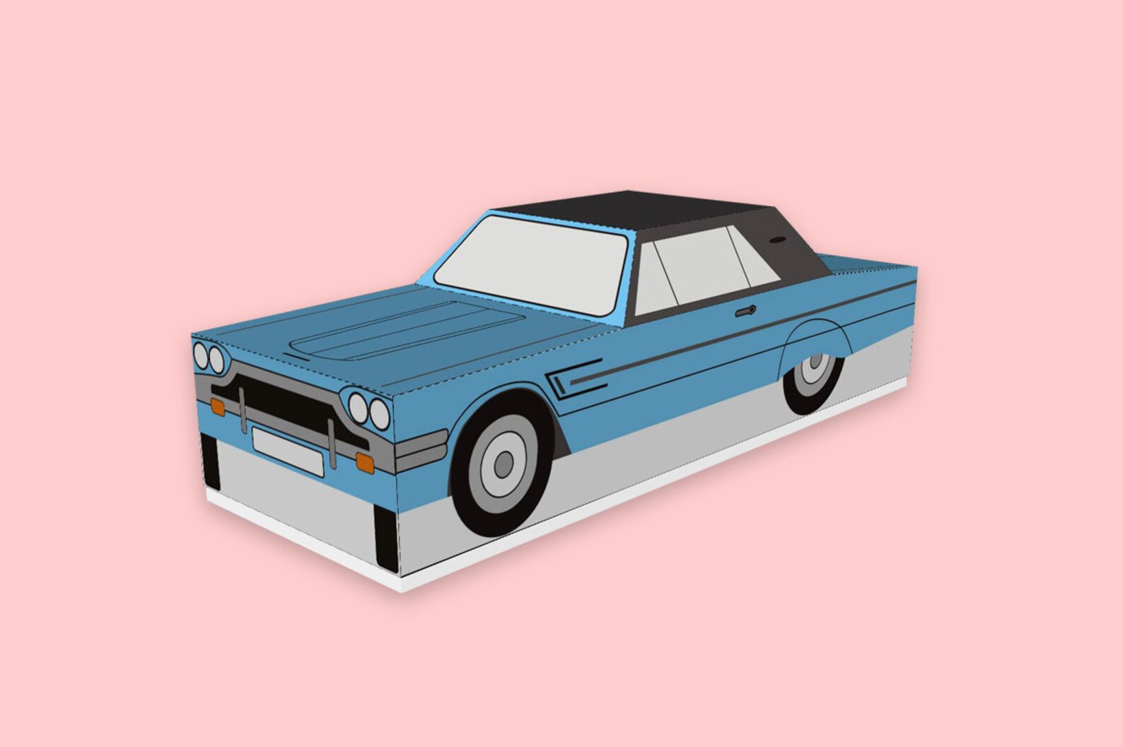 DIY Printable Car Favorgoodies Boxpapercraft Cargift | Etsy