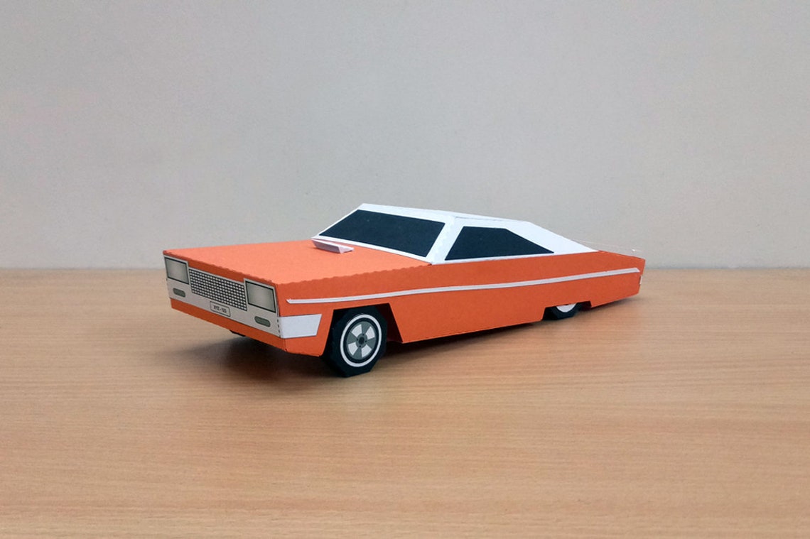 DIY Papercraft Lowrider Car, American Muscle Car (PDF Pattern) - Etsy
