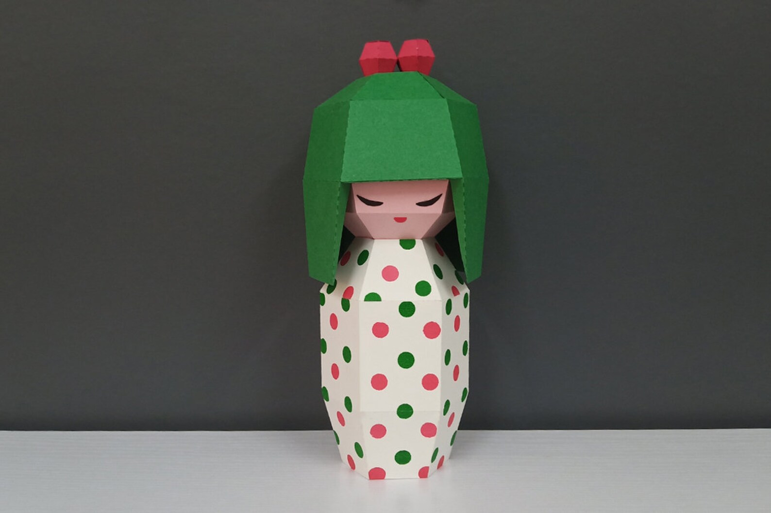 DIY Kokeshi Dollpapercraft Kokeshi Dollkokeshi Santa - Etsy