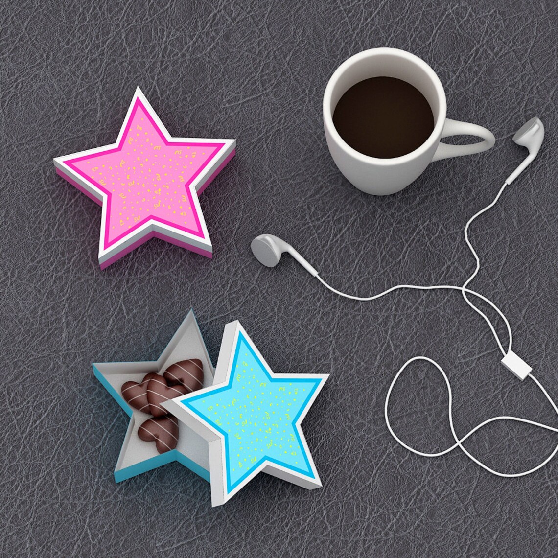 Star Favor Box DIY Papercrafts Babyshower Gift Box Birthday - Etsy