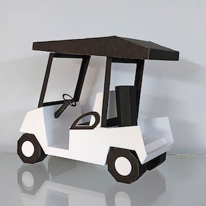 DIY Papercraft Golf Cart, Lowpoly Car Model (pdf, Eps, Dxf & Png) - Etsy