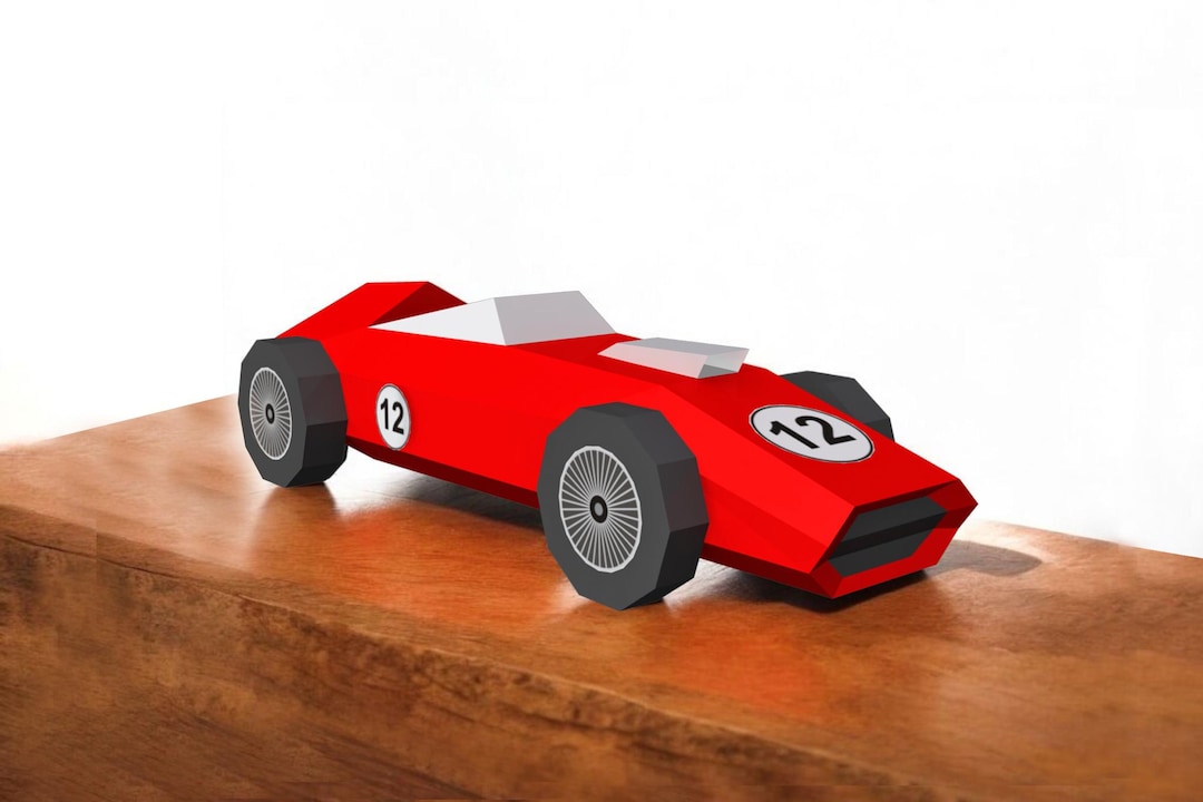 Formula One Car Replica, 3D Papercraft Template (PDF, PNG, JPG) - Etsy
