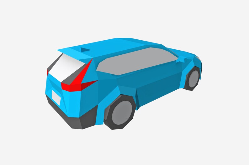 DIY Papercraft Jeep Modelpaper Car3d Papercraftlow Poly - Etsy