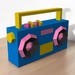 DIY Papercraft Retro Radio Favor Box, Party Props, Music Gifts, for ...