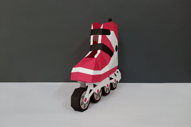 DIY Papercraft Roller Skate Shoes, 3D Inline Skates (PDF Pattern) - Etsy