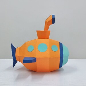 DIY Submarine Papercraft Model, Nursery Decor (PDF Template) - Etsy