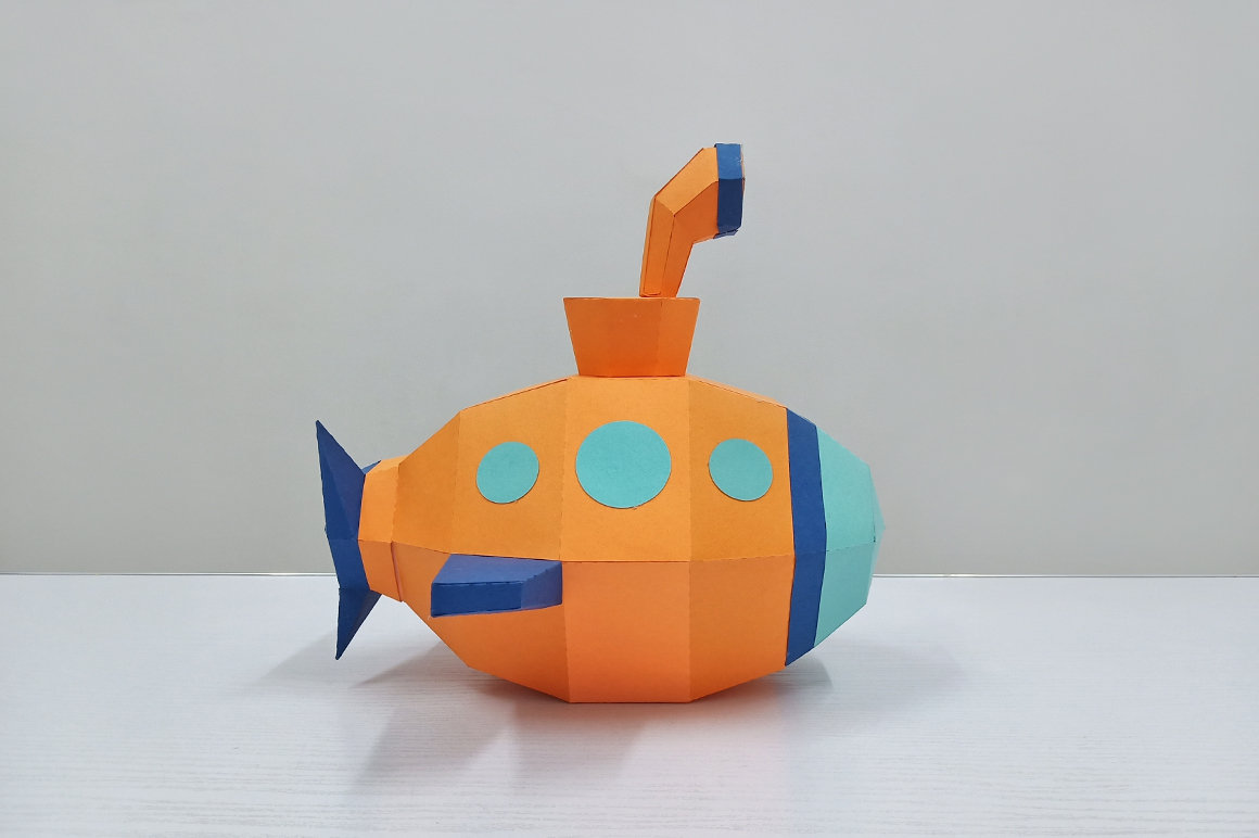 DIY Submarine Papercraft nursery Decorbabyshower | Etsy