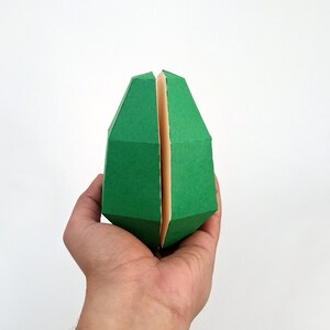 3D Papercraft Avocado Model, Paper Fruits (PDF) - Etsy