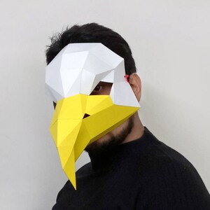 DIY Eagle Mask,party Mask,lowpoly,3d Papercraft,bird Mask,hawk Pattern ...