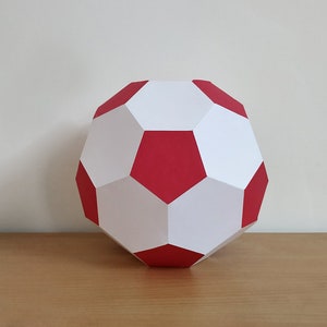 DIY Papercraft Football,printable Football,paper Ball,football Toy ...