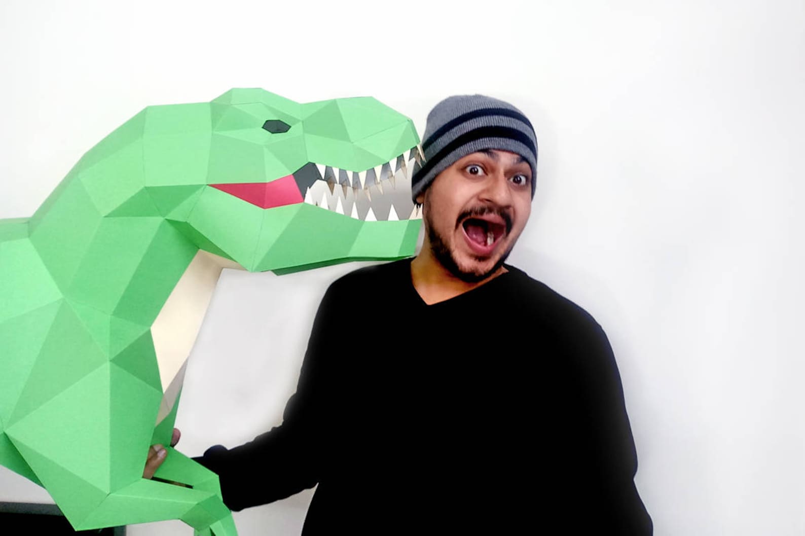 DIY Papercraft T Rex Wall Trophyt Rex Trophywall Decor3d | Etsy Canada