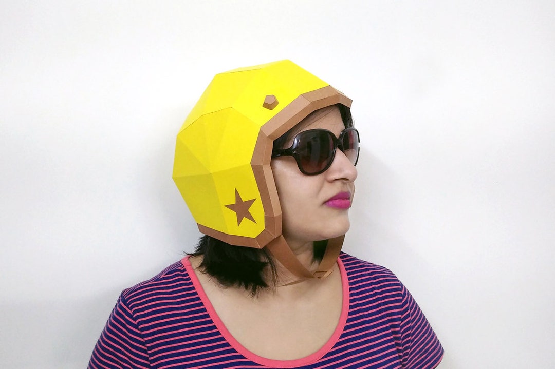 Papercraft,helmet,vintage Helmet, Motorcycle Helmet,motorbike Helmet ...