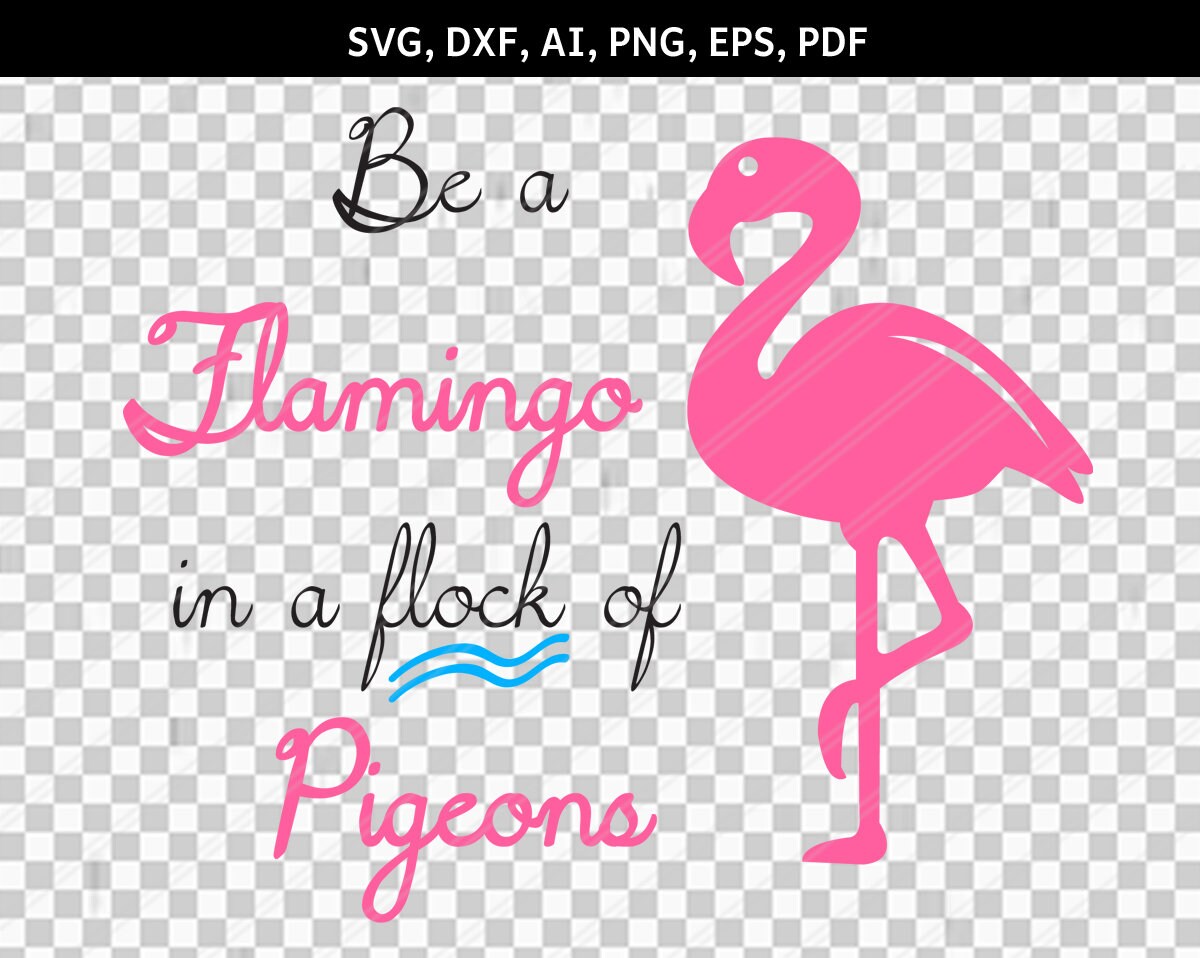 Flamingo SVG Flamingo Clipart Zoo Svganimal Svg Beach Svg - Etsy