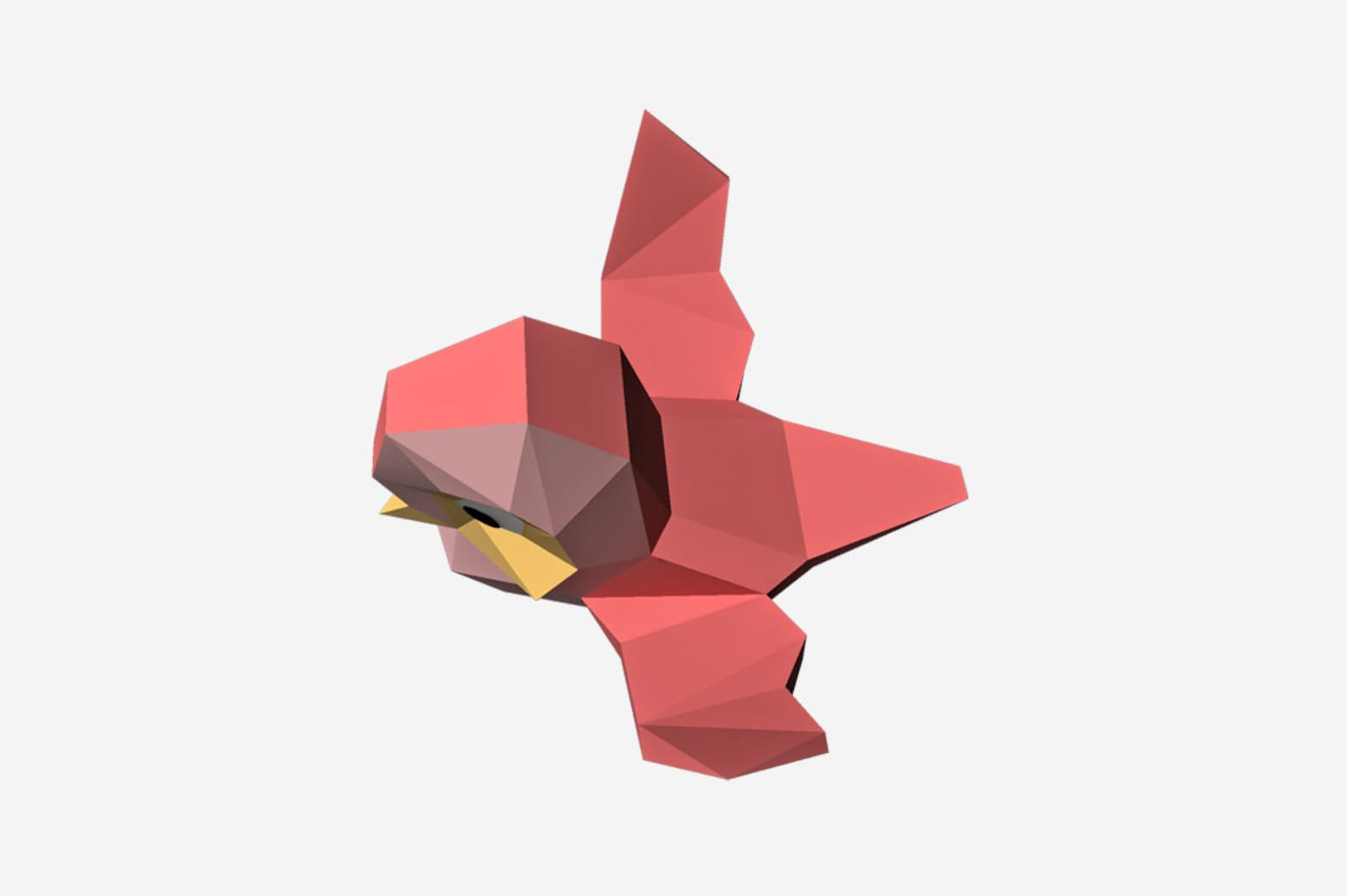 DIY Papercraft Sparrow Birdlowpoly Toon Bird lowpoly - Etsy