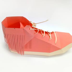 Papercraft,fringes Shoe,printable Shoe,boots, Digital Download,shoe ...