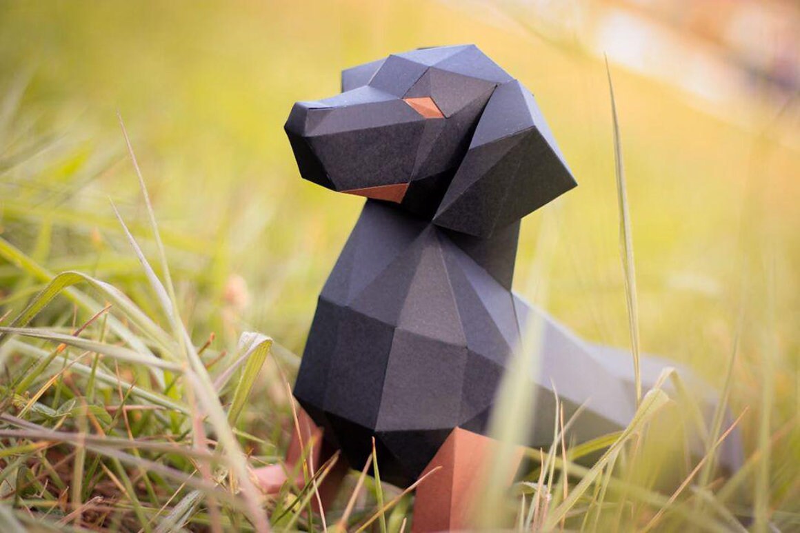 DIY Papercraft Dachshund Pre Cut Kitdachshund - Etsy UK